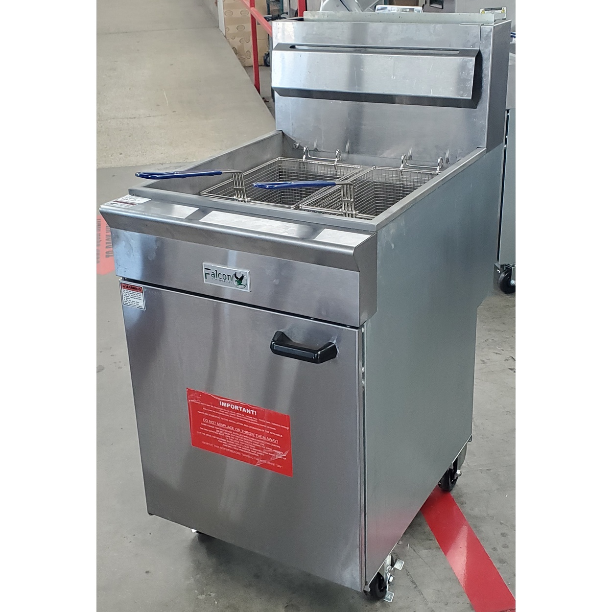 Falcon AF-150 Fryer, Natural Gas, 70 Lbs. Oil Capacity, Used